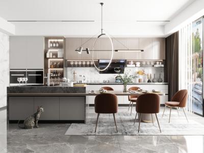 China Modern Kitchen Cabinet with MDF Carcase and Blum Hardware for sale