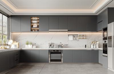 China Modern Modular Kitchen Cabinet with MDF Door & Particle Board Carcase for sale