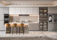 China Modern Kitchen Cabinet with Customized Colors and Durable Materials for sale
