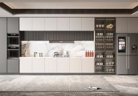 China Modern Kitchen Cabinet with Granite Countertop Custom Design for sale
