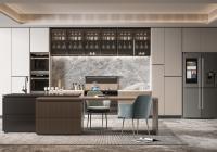 China Modern Kitchen Cabinet with Granite Countertop Custom Design for sale