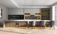 China Modern Kitchen Cabinet with Granite Countertop Custom Design for sale