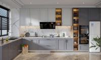 China Modern Kitchen Cabinet Set with Pantry - Customizable Colors & Materials for sale