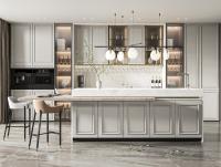 China Modern Kitchen Cabinet Set with Pantry - Customizable Colors & Materials for sale