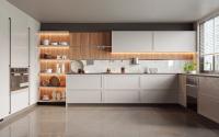 China Customizable Waterproof Wood Kitchen Cabinet with Marble Top for sale