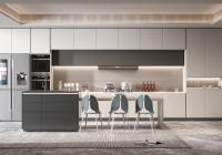 China Modern Kitchen Cabinet with Customized Color and Durable Materials for sale