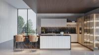 China Modern Kitchen Cabinet with Customized Color and Durable Materials for sale
