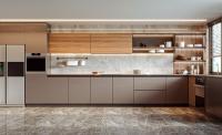China Modern Kitchen Cabinet with Customized Color and Durable Materials for sale
