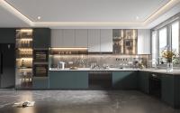 China Modern Kitchen Cabinet with Customized Color and Durable Materials for sale