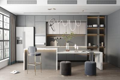 China Modern Kitchen Cabinet Set with Sink Faucet and Accessories for sale