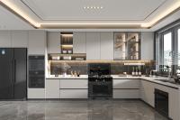 China Modular Kitchen Cabinet with Drawer Basket for Residence Hotel for sale