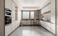 China Modular Kitchen Cabinet with Contrast Color Design for sale