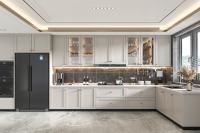 China Fireproof Modular Kitchen Cabinet with Sink and Appliances for sale