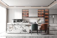 China Modular Kitchen Cabinet with Drawer Sink for Modern Homes for sale