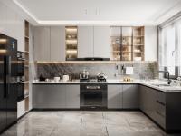China Modular Kitchen Cabinet with Drawer Sink for Modern Homes for sale