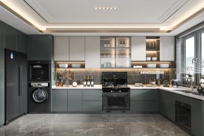 China Modular Kitchen Cabinet with Drawer Sink for Modern Homes for sale