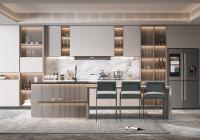 China High-End Custom Kitchen Cabinet MDF French Style for Villa for sale