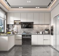 China Custom Wooden Kitchen Cabinet Modular Design MDF Plywood for sale