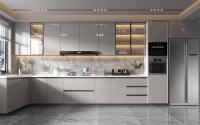 China Modern Small Kitchen Cabinet with Plywood Door for Apartments for sale