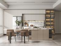China Modular Kitchen Cabinets MDF Plywood Customizable Design for sale