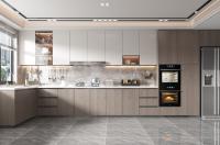 China Modular Kitchen Cabinets MDF Plywood Customizable Design for sale