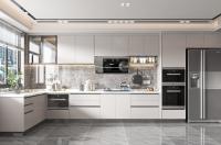 China Modular Kitchen Cabinets MDF Plywood Customizable Design for sale