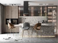 China Custom Modular Kitchen Cabinets with Modern Finishes for sale