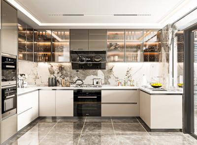 China Custom Modular Kitchen Cabinets with Modern Finishes for sale
