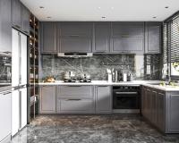 China Modern Wood Kitchen Cabinets Set Ready-To-Assemble MDF Plywood for sale
