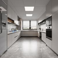 China European White Modular Kitchen Cabinet with MDF Doors for sale