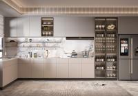 China Modern AestheticCabinets With Strong Space Sense & Durability For Kitchen for sale