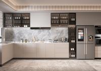 China Modern AestheticCabinets With Strong Space Sense & Durability For Kitchen for sale