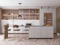 China Custom Modern Furniture High Gloss Kitchen Cabinets Factory Set  Made In China for sale