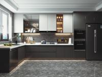 China American Style Frameless Kitchen Cabinets Modern Style Custom Flat Pack for sale