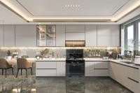 China American Style Frameless Kitchen Cabinets Modern Style Custom Flat Pack for sale