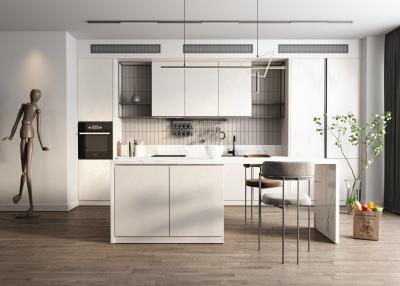 China Kitchen Cabinets Luxury Ash Wood Design With Soft-Close Hinges Countertop for sale