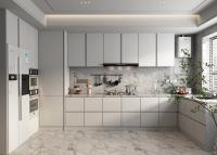 China Melamine PVC Kitchen Cabinets Modern Small Space Solutions With Handles for sale