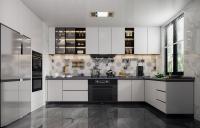 China American Style Custom Kitchen Cupboard Modern Design Wood Kitchen Cabinets for sale