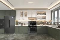 China MDF Door Custom Kitchen Furniture Cabinets White Kitchen Storage Pantry Cabinet for sale