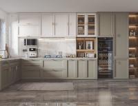 China Melamine Kitchen Furniture with Island Design Multifunctional Modern Cabinet for sale