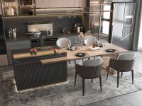 China Customizable Kitchen Cabinets Factory Including Sink Backsplash Faucet For Villas for sale
