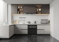 China Hotel Modern Kitchen Cabinet Featuring Durable Plywood Door Material For Villa for sale