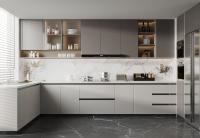 China Factory Direct Free Designs Furniture U Shaped Melamine Kitchen Cabinets for sale