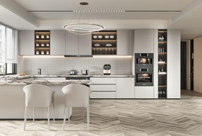 China Factory Direct Free Designs Furniture U Shaped Melamine Kitchen Cabinets for sale
