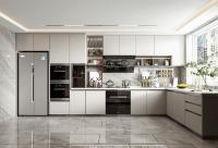 China One-Stop Design Villa Apartment Modular Modern Laminate Kitchen Furniture for sale