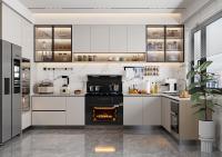 China MC World Particle Board Door Modern Kitchen Cabinet For Apartment Residence for sale