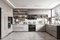 China MC World Particle Board Door Modern Kitchen Cabinet For Apartment Residence for sale