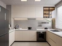 China Customized Countertop Modern Kitchen Cabinet Bathroom Vanities Equipped with DTC Hardware Accessories Sleek Modern Style for sale