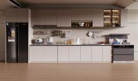 China American White Oak Slim Shaker Kitchen Cabinet Island Customized Furniture Sets for sale