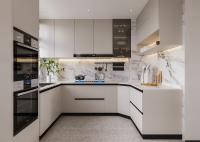 China Wooden Kitchen Cabinet MDF Cupboard Island Storage Cabinet For Apartment for sale